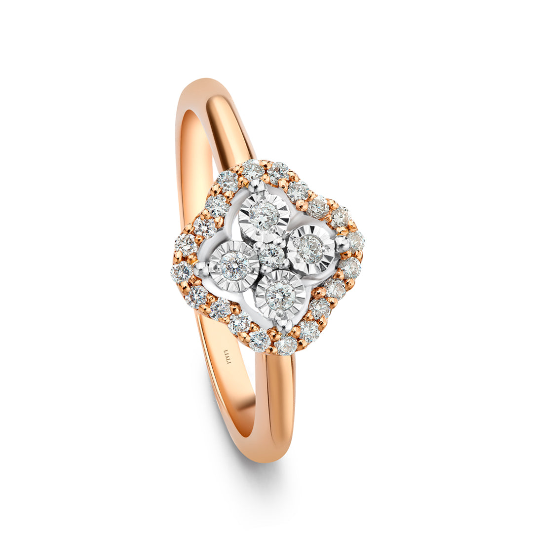 Clove Ring in 18K Gold and Diamonds – LialiJewellery
